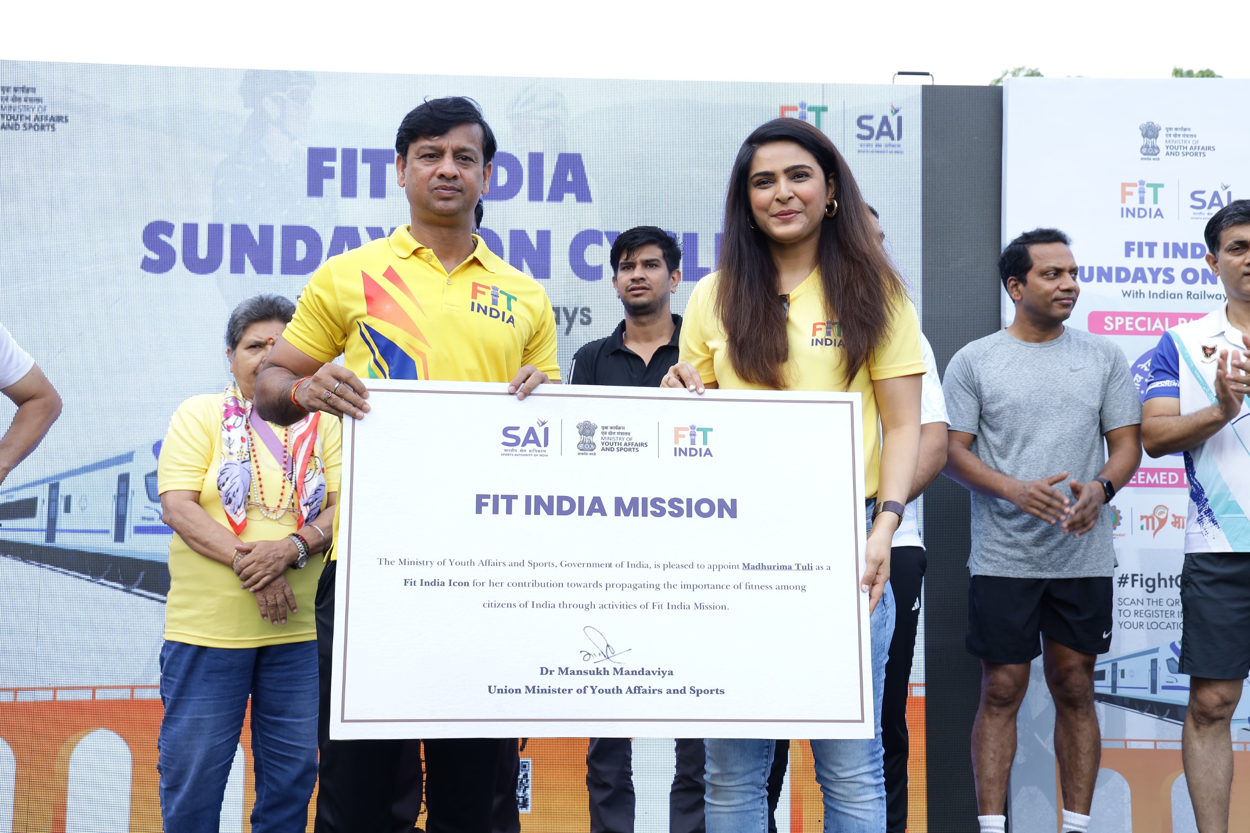 Fit India Sundays on Cycle organised in collaboration with Indian ...
